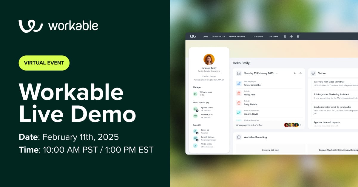 Workable Live Demo